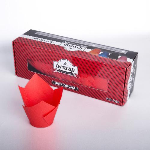 TULİP LALE KEK KALIBI - KIRMIZI (200 ADET) - 105.93 TL + KDV